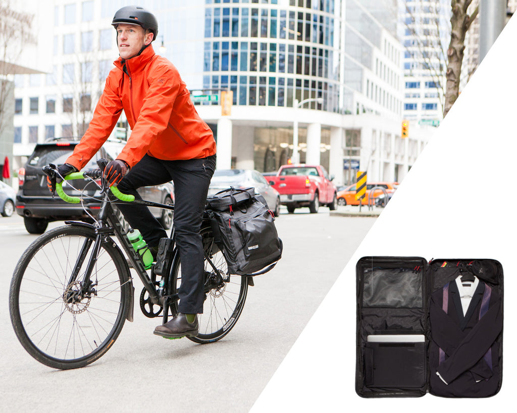 Bike Suit Bags - Garment Panniers for Work Commuters – Two Wheel Gear
